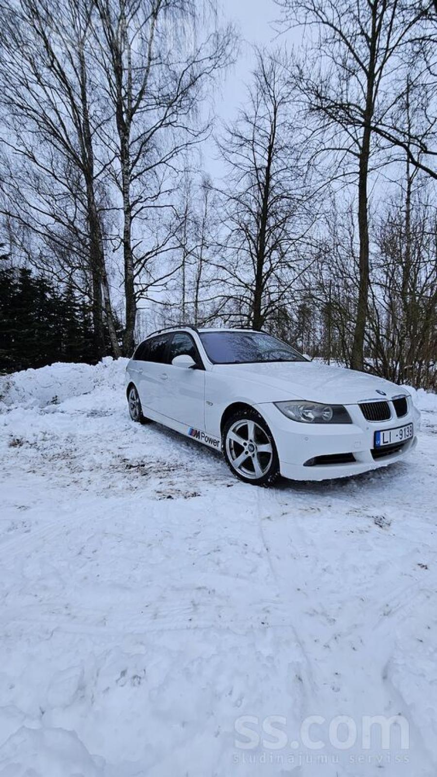 White BMW 320 2007 in Riga, with an engine capacity of 2.00 L and mileage of 293 thousand km for 6100 €, photo 3 on AUTOMOTO.COM.LV
