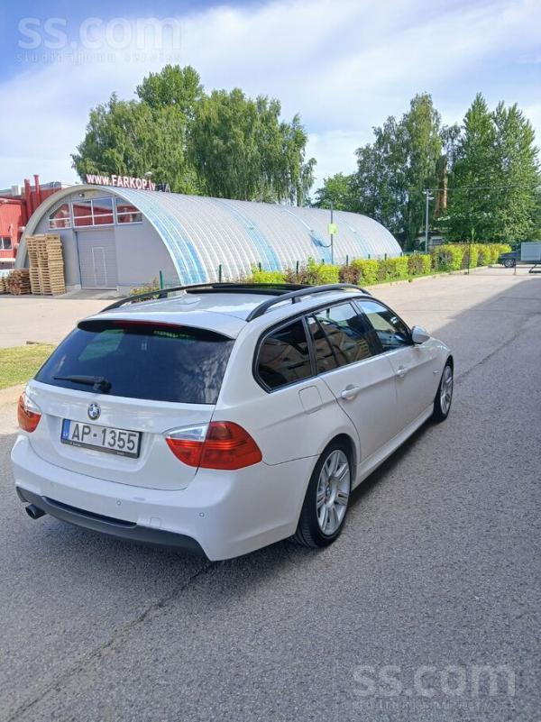 White BMW 320 2007 in Riga, with an engine capacity of 2.00 L and mileage of 378 thousand km for 4500 €, photo 3 on AUTOMOTO.COM.LV