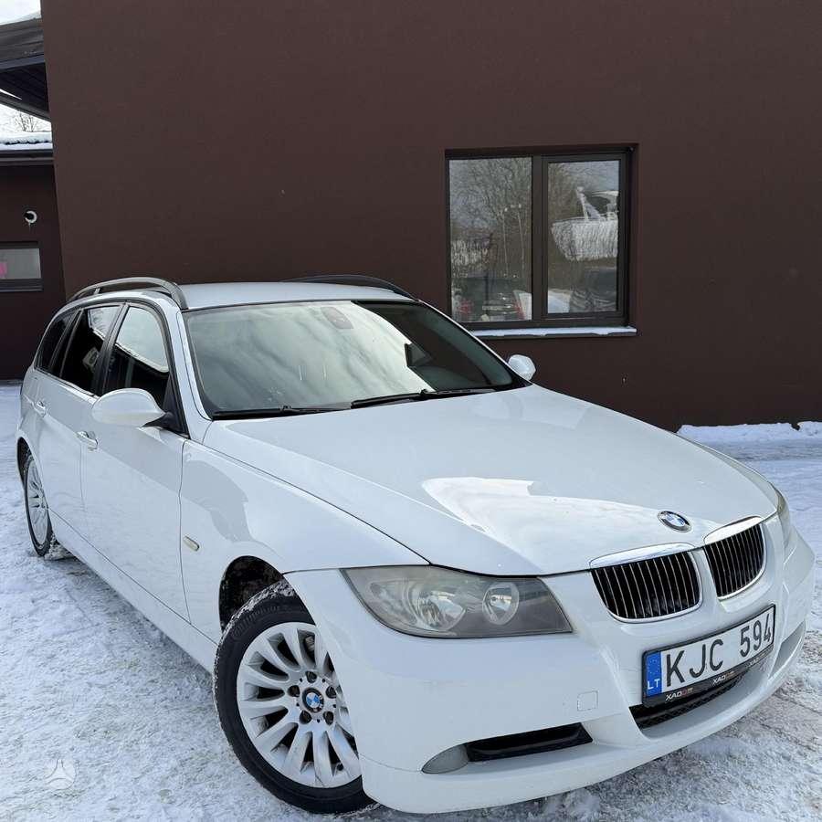 White BMW 320 2008 in Kaisiadorys, with an engine capacity of 2.00 L and mileage of 380 thousand km for 2950 €, photo 6 on AUTOMOTO.COM.LV