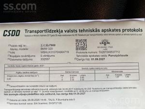 White BMW 320 2009 in Talsi, with an engine capacity of 2.00 L and mileage of 333 thousand km for 4800 €, photo 8 on AUTOMOTO.COM.LV