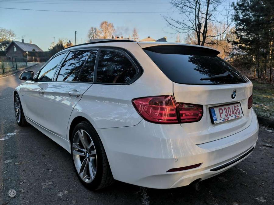 White BMW 320 2013 in Trakai, with an engine capacity of 2.00 L and mileage of 364 thousand km for 7790 €, photo 13 on AUTOMOTO.COM.LV