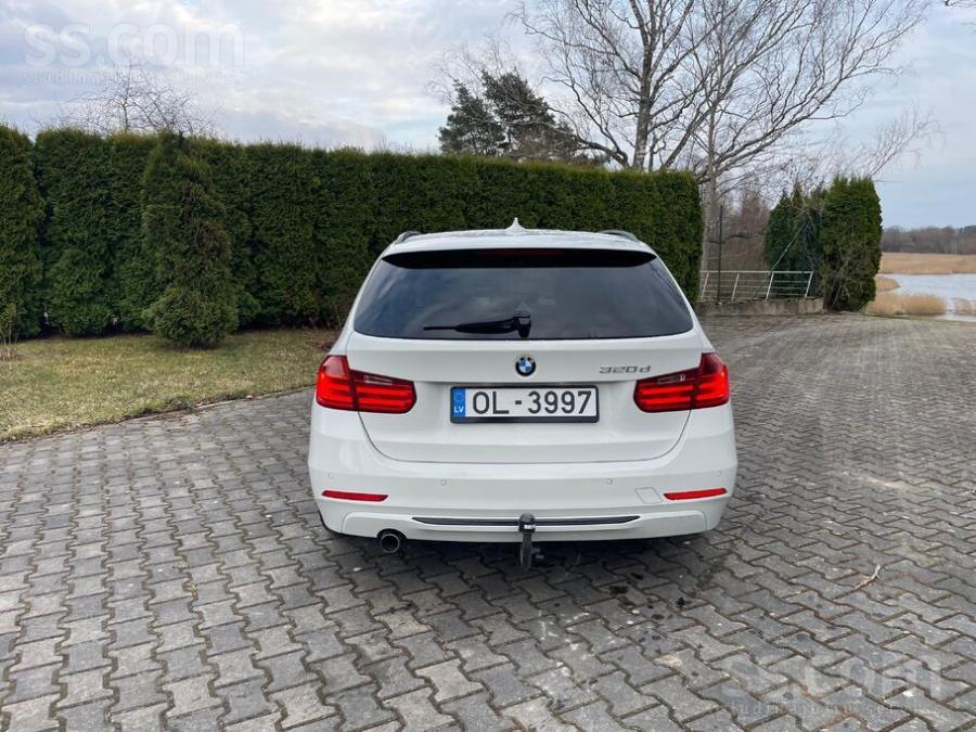White BMW 320 2013 in Riga, with an engine capacity of 2.00 L and mileage of 240 thousand km for 9300 €, photo 6 on AUTOMOTO.COM.LV