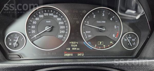 White BMW 320 2013 in Dobele, with an engine capacity of 2.00 L and mileage of 241 thousand km for 8150 €, photo 8 on AUTOMOTO.COM.LV