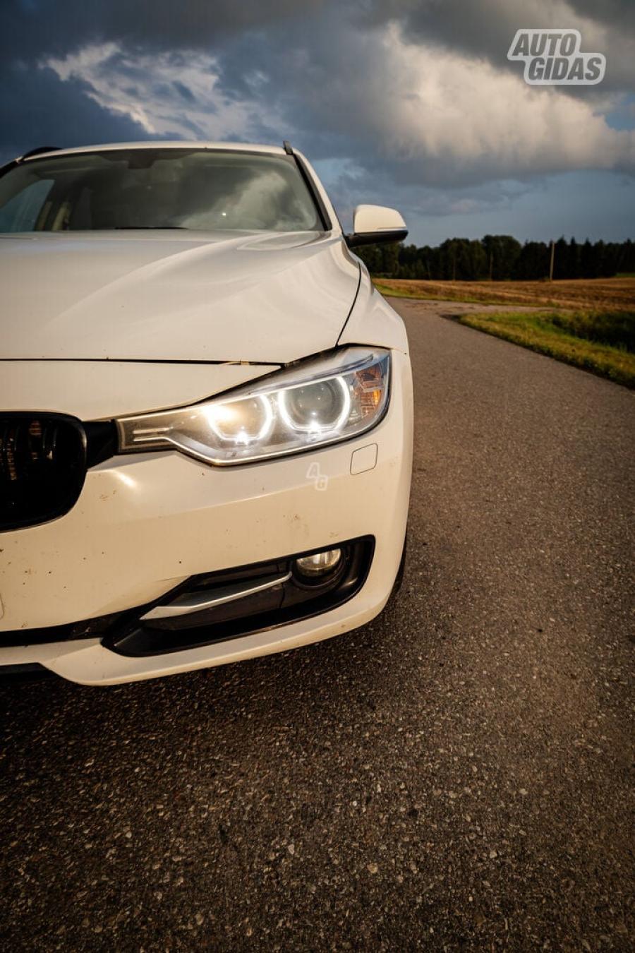 White BMW 320 2013 in Panevezys, with an engine capacity of 2.00 L and mileage of 343 thousand km for 6600 €, photo 15 on AUTOMOTO.COM.LV