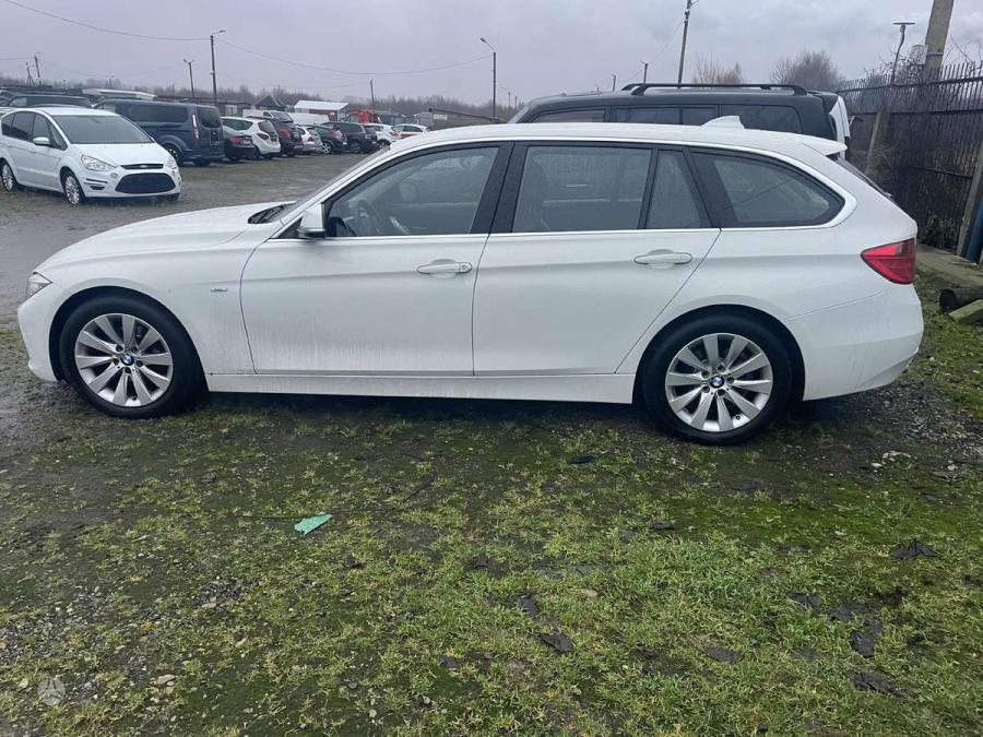 White BMW 320 2014 in Panevezys, with an engine capacity of 2.00 L and mileage of 240 thousand km for 6200 €, photo 8 on AUTOMOTO.COM.LV