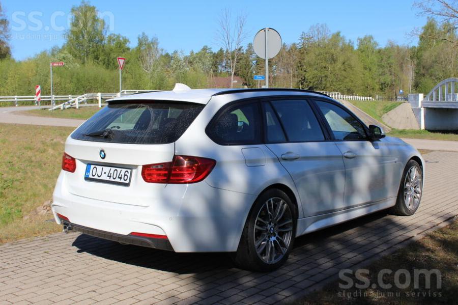 White BMW 320 2014 in Jelgava, with an engine capacity of 2.00 L and mileage of 184 thousand km for 9850 €, photo 5 on AUTOMOTO.COM.LV