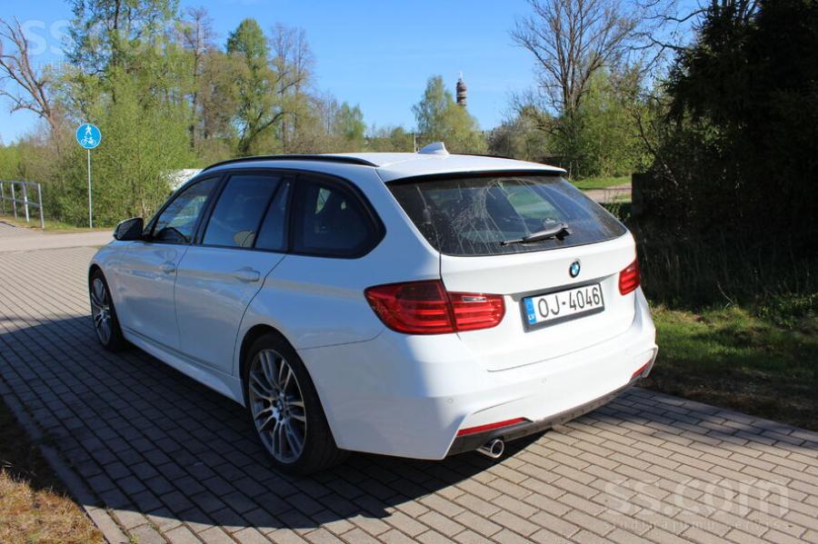 White BMW 320 2014 in Jelgava, with an engine capacity of 2.00 L and mileage of 184 thousand km for 9850 €, photo 7 on AUTOMOTO.COM.LV