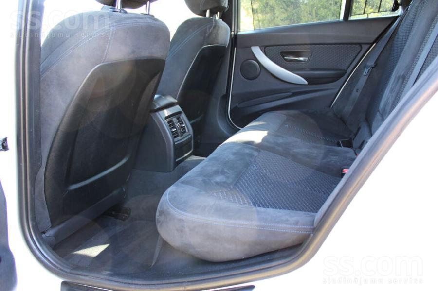 White BMW 320 2014 in Jelgava, with an engine capacity of 2.00 L and mileage of 184 thousand km for 9850 €, photo 13 on AUTOMOTO.COM.LV