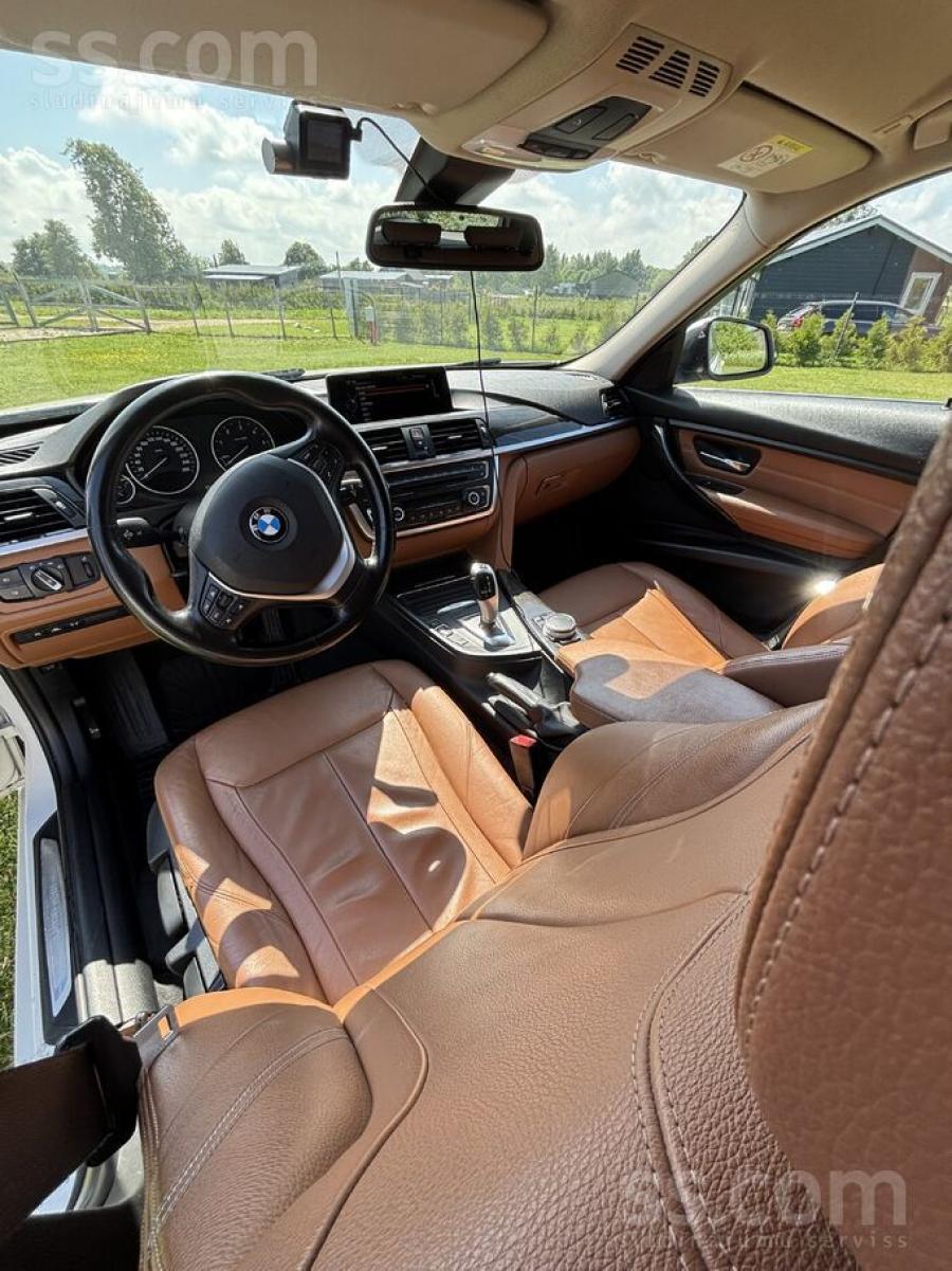 White BMW 320 2014 in Bauska, with an engine capacity of 2.00 L and mileage of 288 thousand km for 10490 €, photo 10 on AUTOMOTO.COM.LV