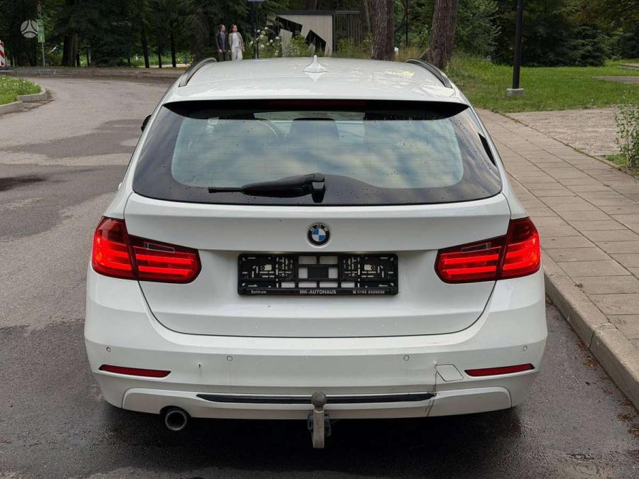 White BMW 320 2014 in Vilnius, with an engine capacity of 2.00 L and mileage of 270 thousand km for 5990 €, photo 6 on AUTOMOTO.COM.LV