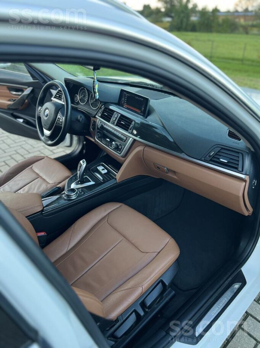 White BMW 320 2014 in Cesis, with an engine capacity of 2.00 L and mileage of 0 thousand km for 8850 €, photo 8 on AUTOMOTO.COM.LV