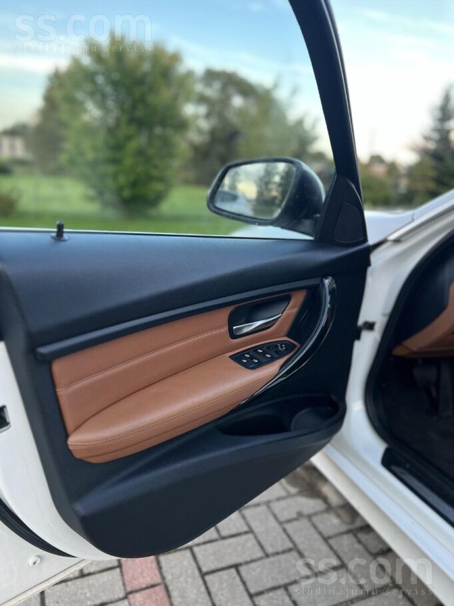White BMW 320 2014 in Cesis, with an engine capacity of 2.00 L and mileage of 0 thousand km for 8850 €, photo 9 on AUTOMOTO.COM.LV