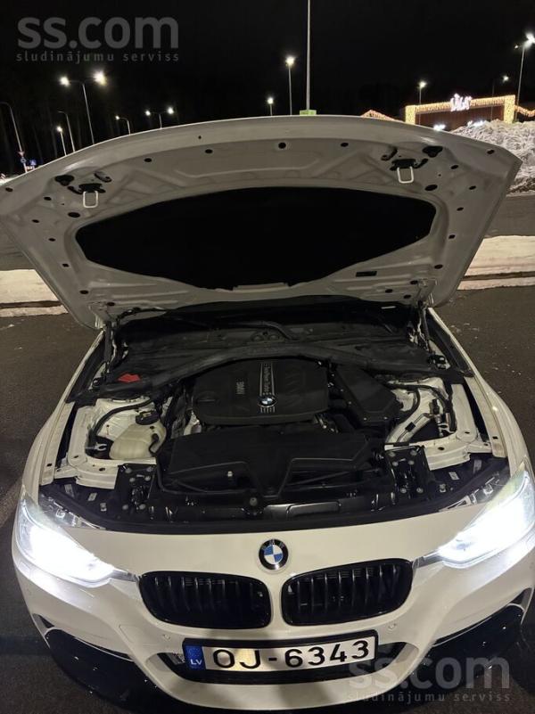 White BMW 320 2015 in Riga, with an engine capacity of 2.00 L and mileage of 208 thousand km for 14200 €, photo 10 on AUTOMOTO.COM.LV