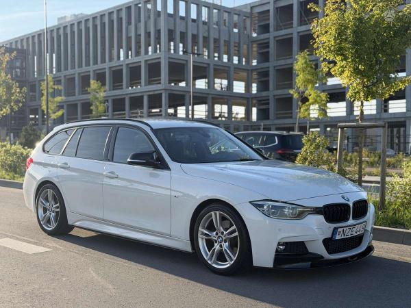 White BMW 320 2015 in Vilnius, with an engine capacity of 2.00 L and mileage of 300 thousand km for 10499 €, photo 2 on AUTOMOTO.COM.LV