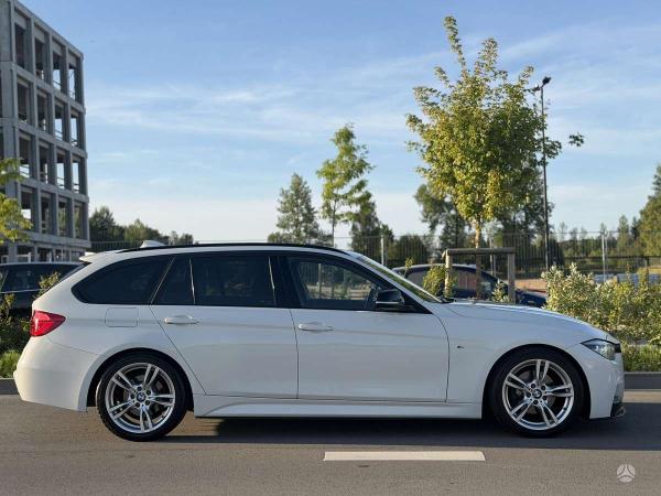 White BMW 320 2015 in Vilnius, with an engine capacity of 2.00 L and mileage of 300 thousand km for 10499 €, photo 5 on AUTOMOTO.COM.LV