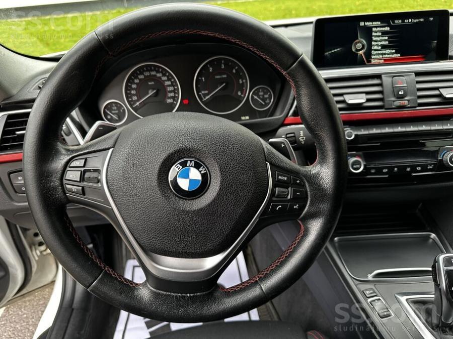 White BMW 320 2015 in Riga, with an engine capacity of 2.00 L and mileage of 232 thousand km for 8990 €, photo 12 on AUTOMOTO.COM.LV