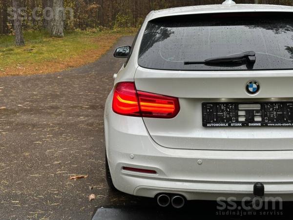 White BMW 320 2016 in Vilnius, with an engine capacity of 2.00 L and mileage of 268 thousand km for 9690 €, photo 9 on AUTOMOTO.COM.LV