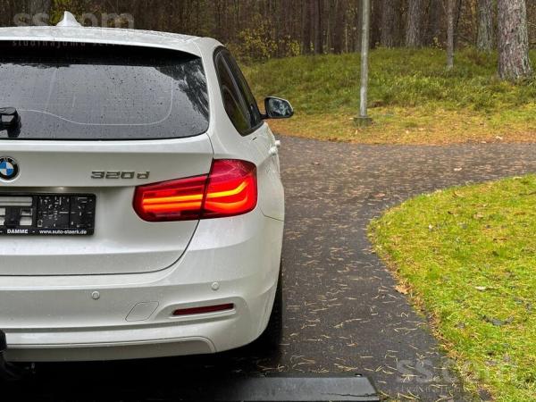 White BMW 320 2016 in Vilnius, with an engine capacity of 2.00 L and mileage of 268 thousand km for 9690 €, photo 10 on AUTOMOTO.COM.LV