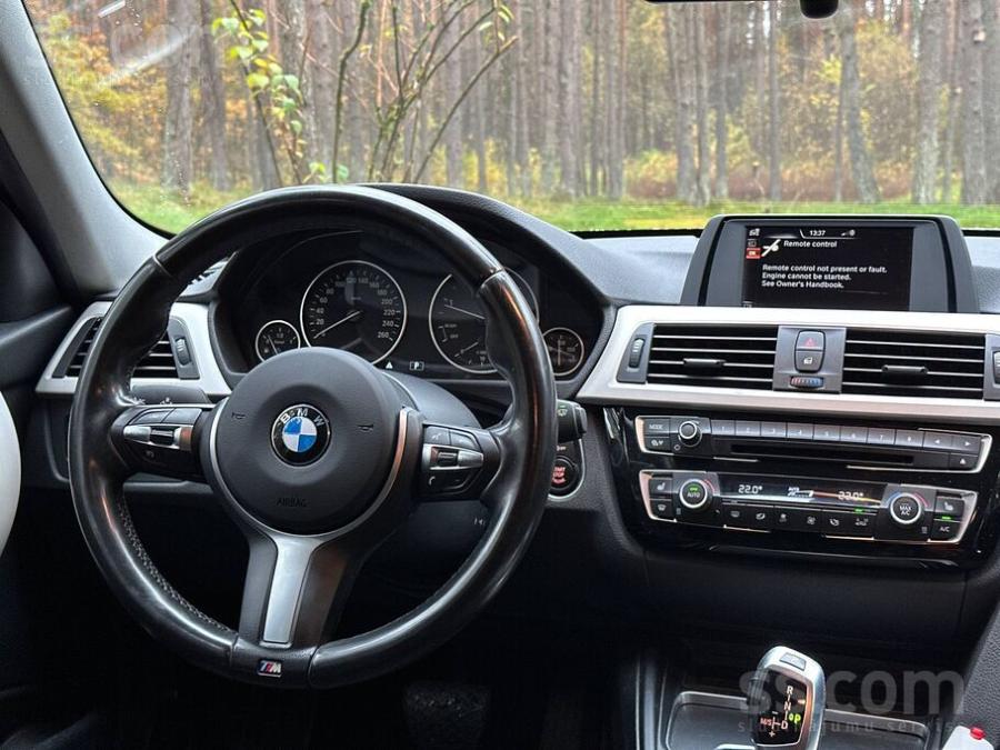 White BMW 320 2016 in Vilnius, with an engine capacity of 2.00 L and mileage of 268 thousand km for 9690 €, photo 25 on AUTOMOTO.COM.LV