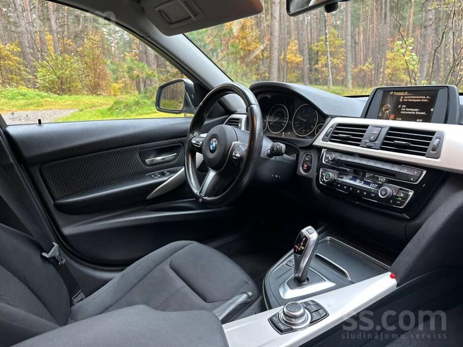 White BMW 320 2016 in Vilnius, with an engine capacity of 2.00 L and mileage of 268 thousand km for 9690 €, photo 28 on AUTOMOTO.COM.LV