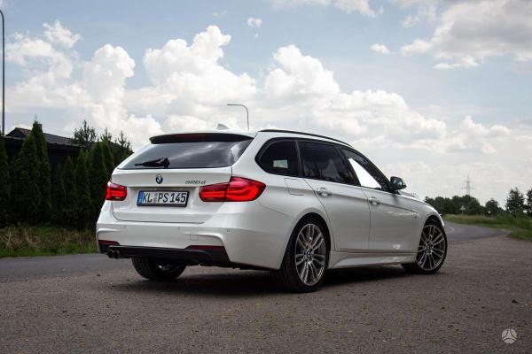White BMW 320 2016 in Elektrenai, with an engine capacity of 2.00 L and mileage of 293 thousand km for 12350 €, photo 8 on AUTOMOTO.COM.LV