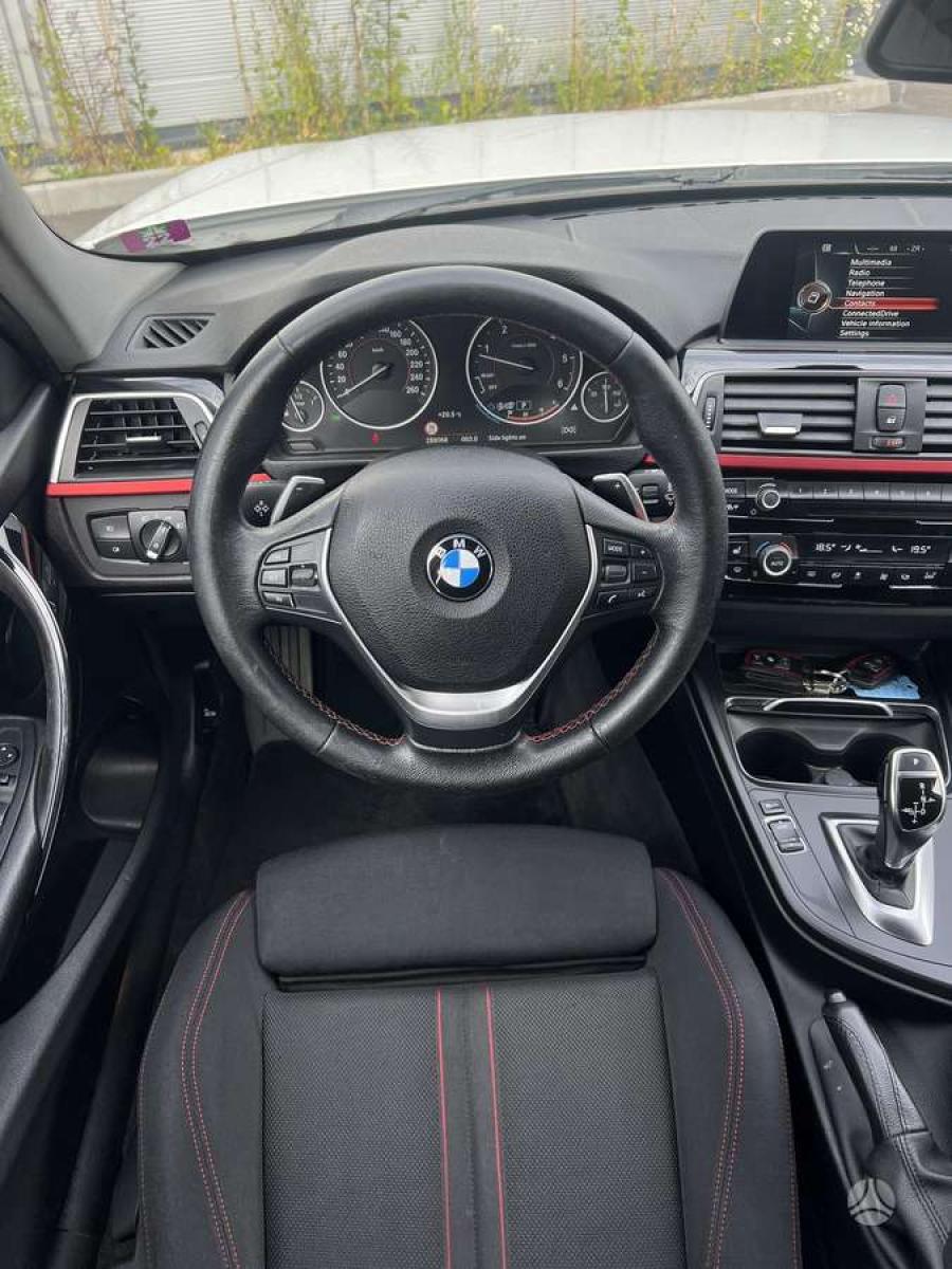 White BMW 320 2016 in Utena, with an engine capacity of 2.00 L and mileage of 281 thousand km for 9350 €, photo 39 on AUTOMOTO.COM.LV