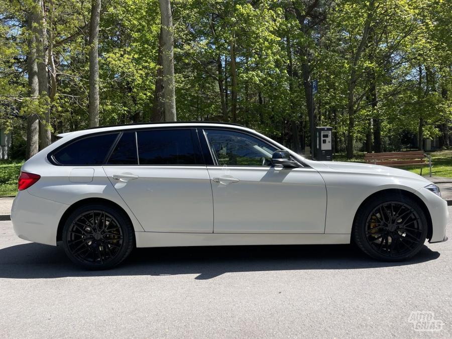 White BMW 320 2017 in Palanga, with an engine capacity of 2.00 L and mileage of 120 thousand km for 13800 €, photo 6 on AUTOMOTO.COM.LV