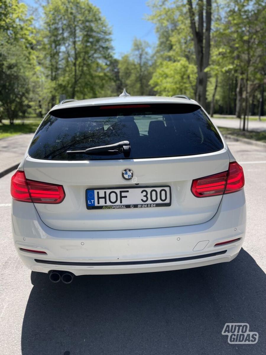 White BMW 320 2017 in Palanga, with an engine capacity of 2.00 L and mileage of 120 thousand km for 13800 €, photo 7 on AUTOMOTO.COM.LV