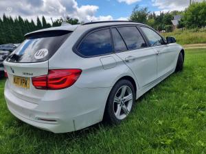 White BMW 320 2017 in Jonava, with an engine capacity of 2.00 L and mileage of 136 thousand km for 3699 €, photo 9 on AUTOMOTO.COM.LV
