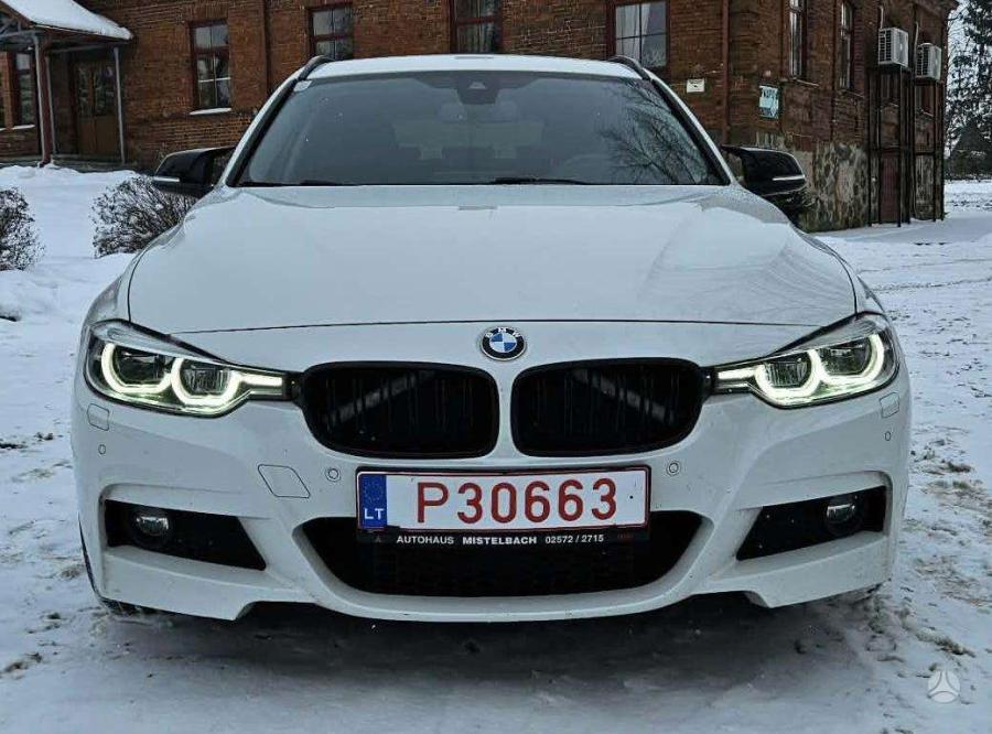 White BMW 320 2018 in Kaisiadorys, with an engine capacity of 2.00 L and mileage of 300 thousand km for 11650 €, photo 1 on AUTOMOTO.COM.LV