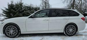 White BMW 320 2018 in Kaisiadorys, with an engine capacity of 2.00 L and mileage of 300 thousand km for 11650 €, photo 3 on AUTOMOTO.COM.LV