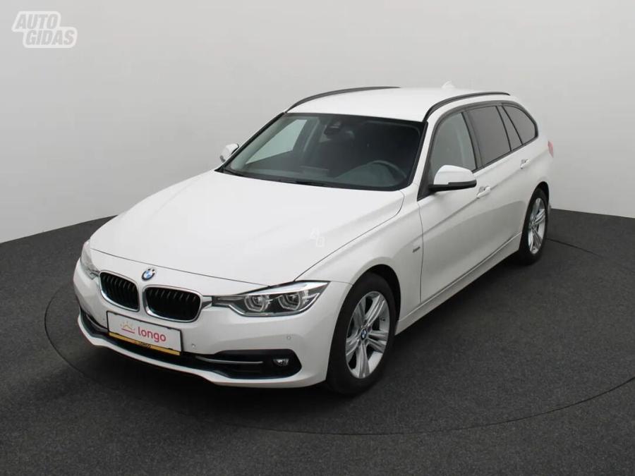 White BMW 320 2018 in Vilnius, with an engine capacity of 2.00 L and mileage of 207 thousand km for 13599 €, photo 1 on AUTOMOTO.COM.LV