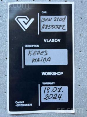 Balts BMW 320 2018 Saldus, ar dzinēja tilpumu 2.00 L un nobraukumu 300 tūkst. km par 14000 €, foto 9 vietnē AUTOMOTO.COM.LV