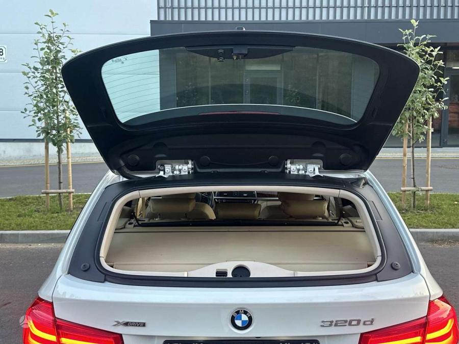 White BMW 320 2019 in Utena, with an engine capacity of 2.00 L and mileage of 204 thousand km for 11800 €, photo 15 on AUTOMOTO.COM.LV