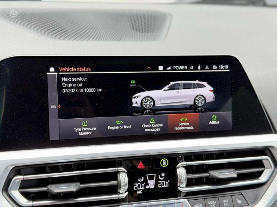 White BMW 320 2019 in Kaunas, with an engine capacity of 2.00 L and mileage of 221 thousand km for 17990 €, photo 31 on AUTOMOTO.COM.LV