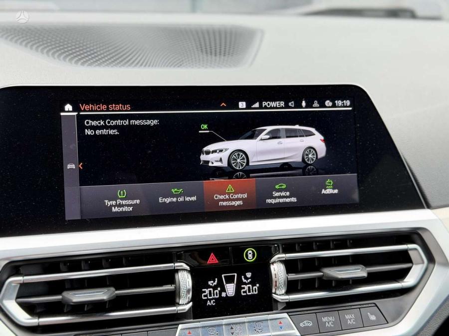 White BMW 320 2019 in Kaunas, with an engine capacity of 2.00 L and mileage of 221 thousand km for 17990 €, photo 32 on AUTOMOTO.COM.LV
