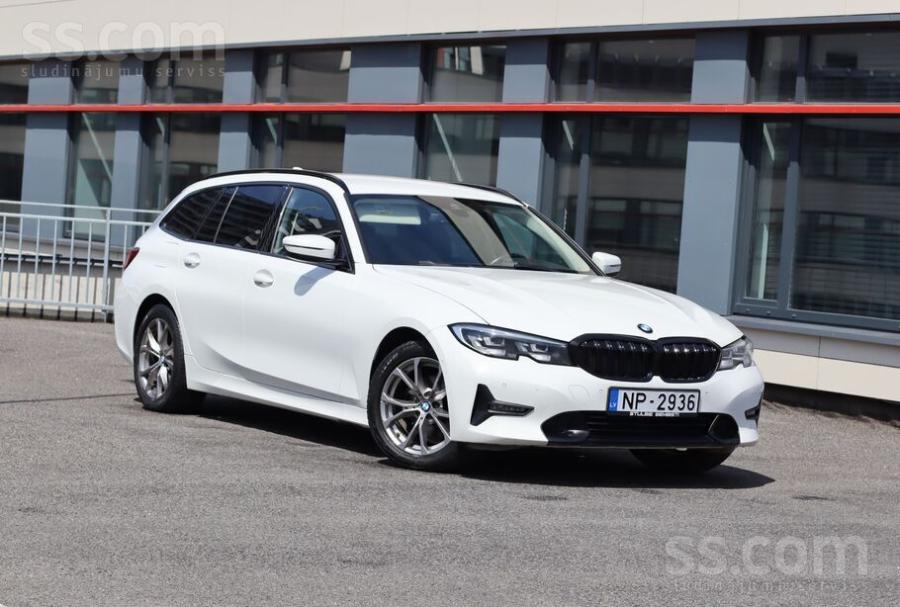 White BMW 320 2020 in Riga, with an engine capacity of 2.00 L and mileage of 184 thousand km for 17480 €, photo 1 on AUTOMOTO.COM.LV