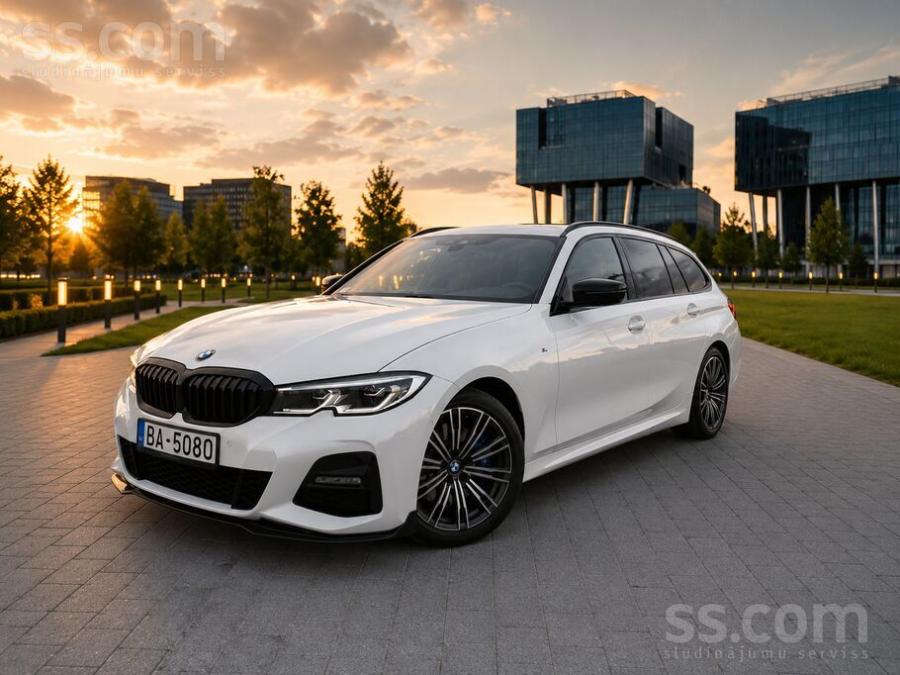 White BMW 320 2022 in Riga, with an engine capacity of 2.00 L and mileage of 174 thousand km for 21400 €, photo 1 on AUTOMOTO.COM.LV
