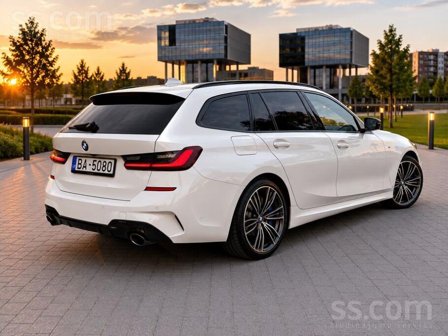 White BMW 320 2022 in Riga, with an engine capacity of 2.00 L and mileage of 174 thousand km for 21400 €, photo 3 on AUTOMOTO.COM.LV
