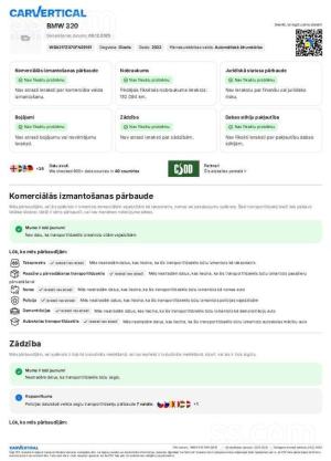 Белый БМВ 320 2022 в Даугавпилс, объемом двигателя 2.00 л и пробегом 0 тыс. км за 29900 €, фото 19 на AUTOMOTO.COM.LV