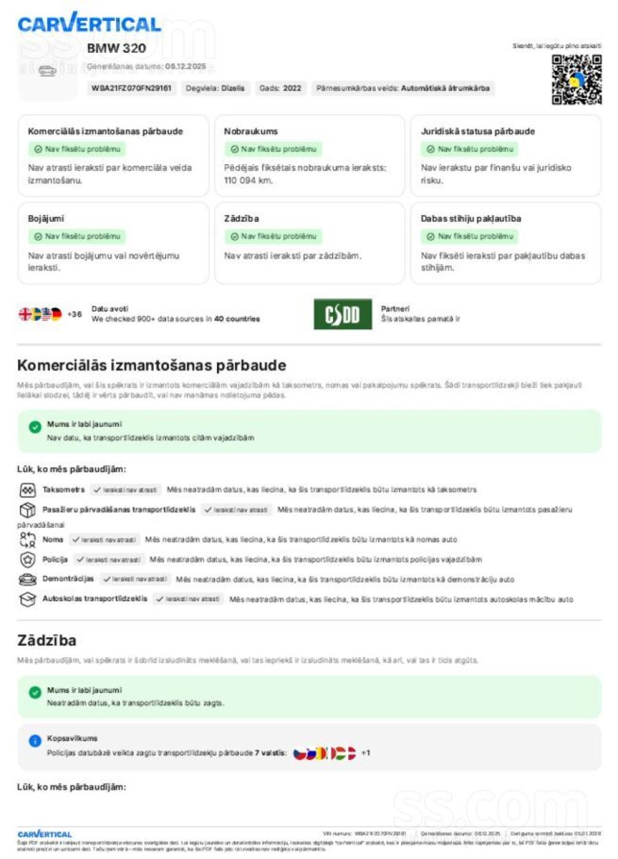 Белый БМВ 320 2023 в Даугавпилс, объемом двигателя 2.00 л и пробегом 0 тыс. км за 31800 €, фото 18 на AUTOMOTO.COM.LV