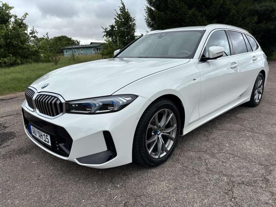 White BMW 320 2023 in Kaunas, with an engine capacity of 2.00 L and mileage of 40 thousand km for 33100 €, photo 1 on AUTOMOTO.COM.LV