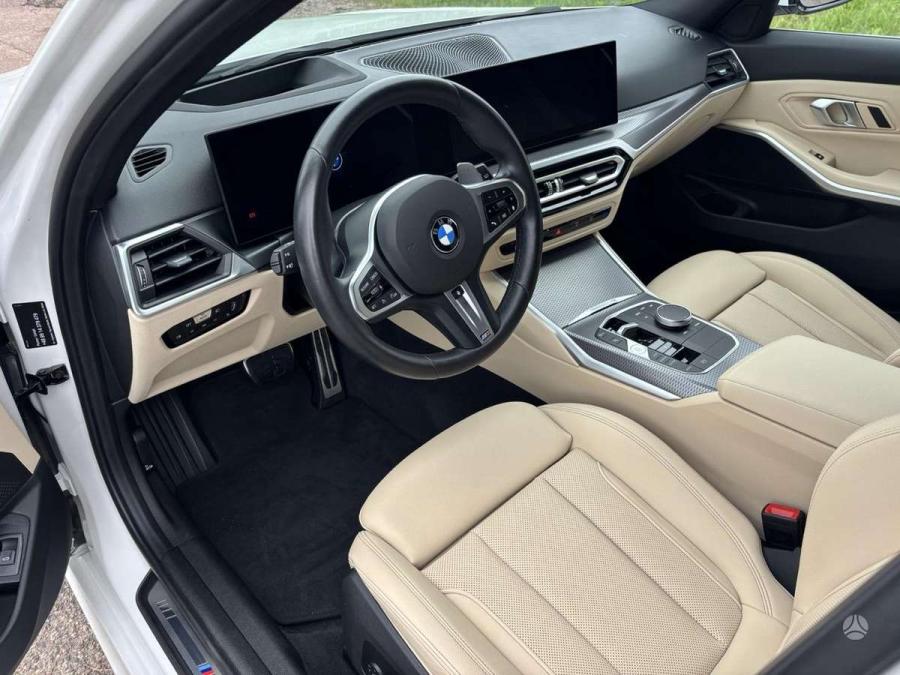 White BMW 320 2023 in Kaunas, with an engine capacity of 2.00 L and mileage of 40 thousand km for 33100 €, photo 10 on AUTOMOTO.COM.LV