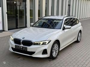 White BMW 320 2023 in Vilnius, with an engine capacity of 2.00 L and mileage of 129 thousand km for 19999 €, photo  on AUTOMOTO.COM.LV