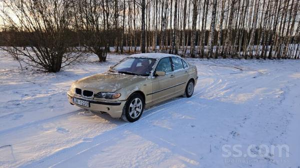 Yellow BMW 320 2001 in Riga, with an engine capacity of 2.20 L and mileage of 267 thousand km for 2200 €, photo 1 on AUTOMOTO.COM.LV