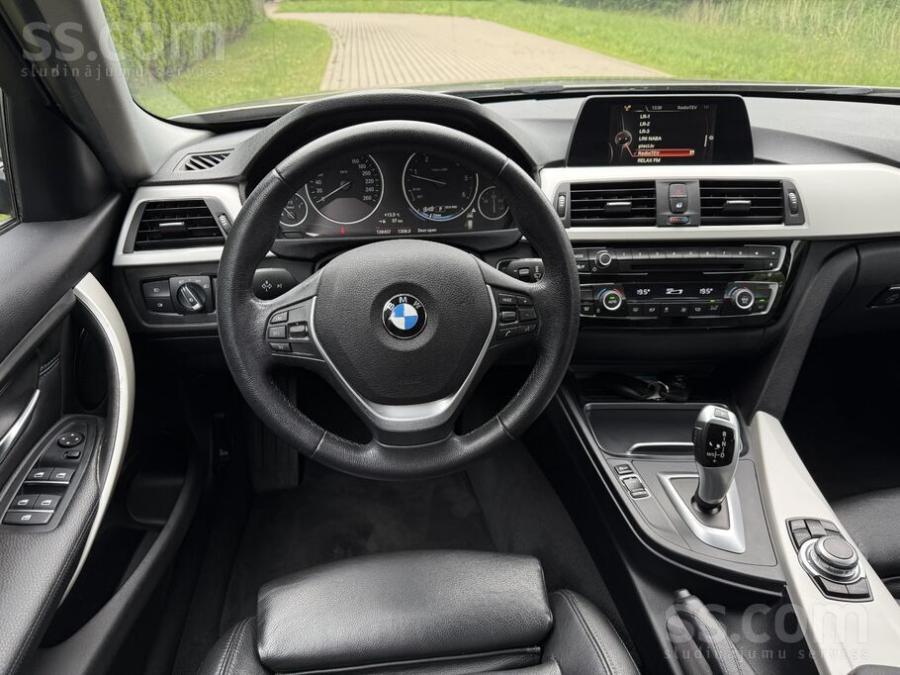 Yellow BMW 320 2016 in Riga, with an engine capacity of 2.00 L and mileage of 128 thousand km for 14990 €, photo 12 on AUTOMOTO.COM.LV