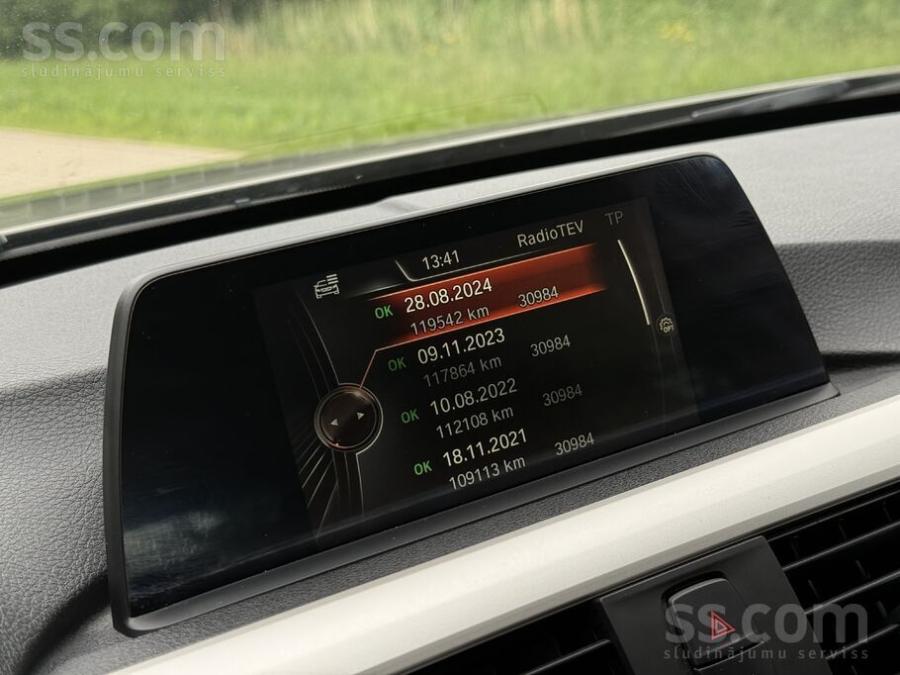Yellow BMW 320 2016 in Riga, with an engine capacity of 2.00 L and mileage of 128 thousand km for 14990 €, photo 15 on AUTOMOTO.COM.LV