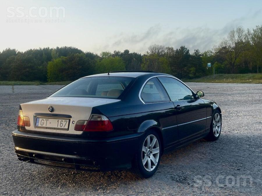 Black BMW 323 2000 in Liepaja, with an engine capacity of 2.50 L and mileage of 187 thousand km for 2800 €, photo 2 on AUTOMOTO.COM.LV