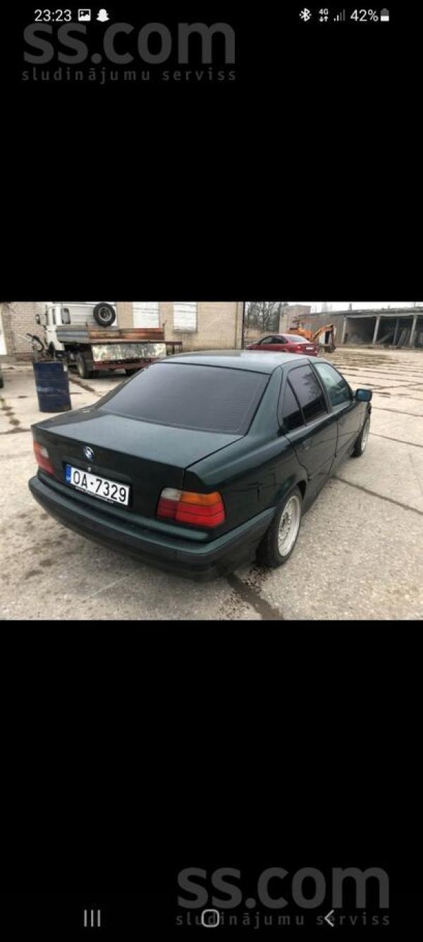 Zaļš BMW 323 1996 Jēkabpils, ar dzinēja tilpumu 2.50 L un nobraukumu 220 tūkst. km par 1700 €, foto 3 vietnē AUTOMOTO.COM.LV