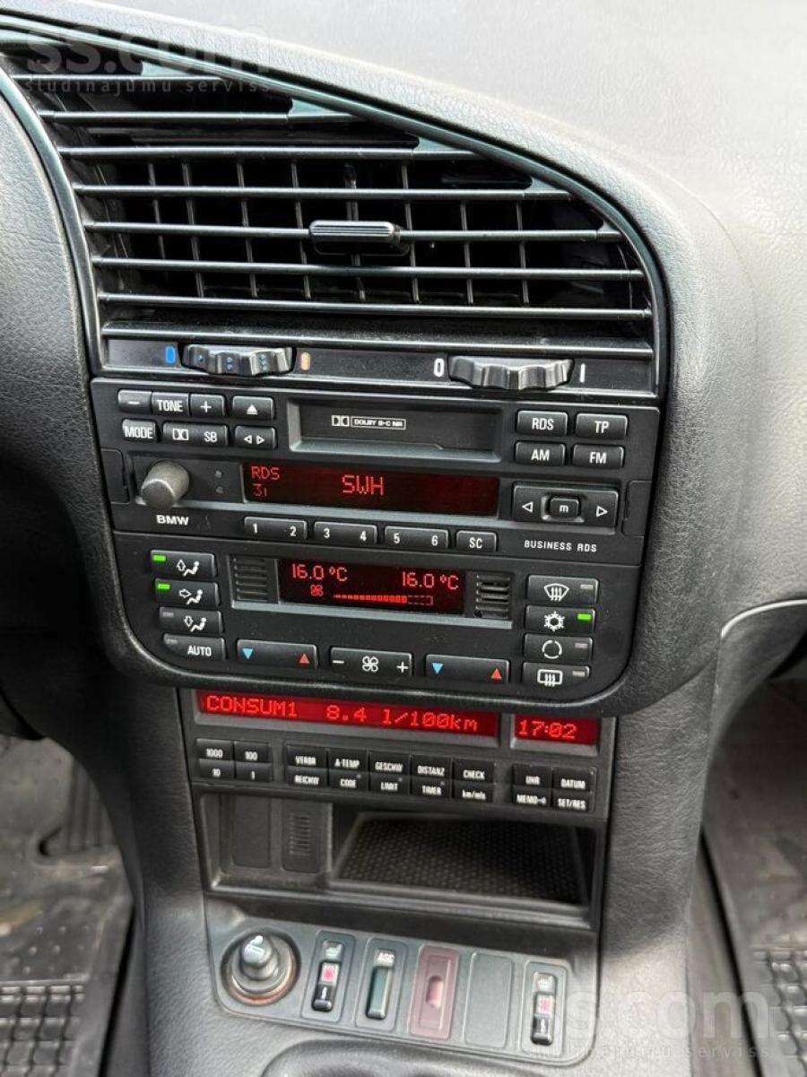 BMW 323 1996 in Talsi, with an engine capacity of 2.50 L and mileage of 180 thousand km for 6450 €, photo 14 on AUTOMOTO.COM.LV